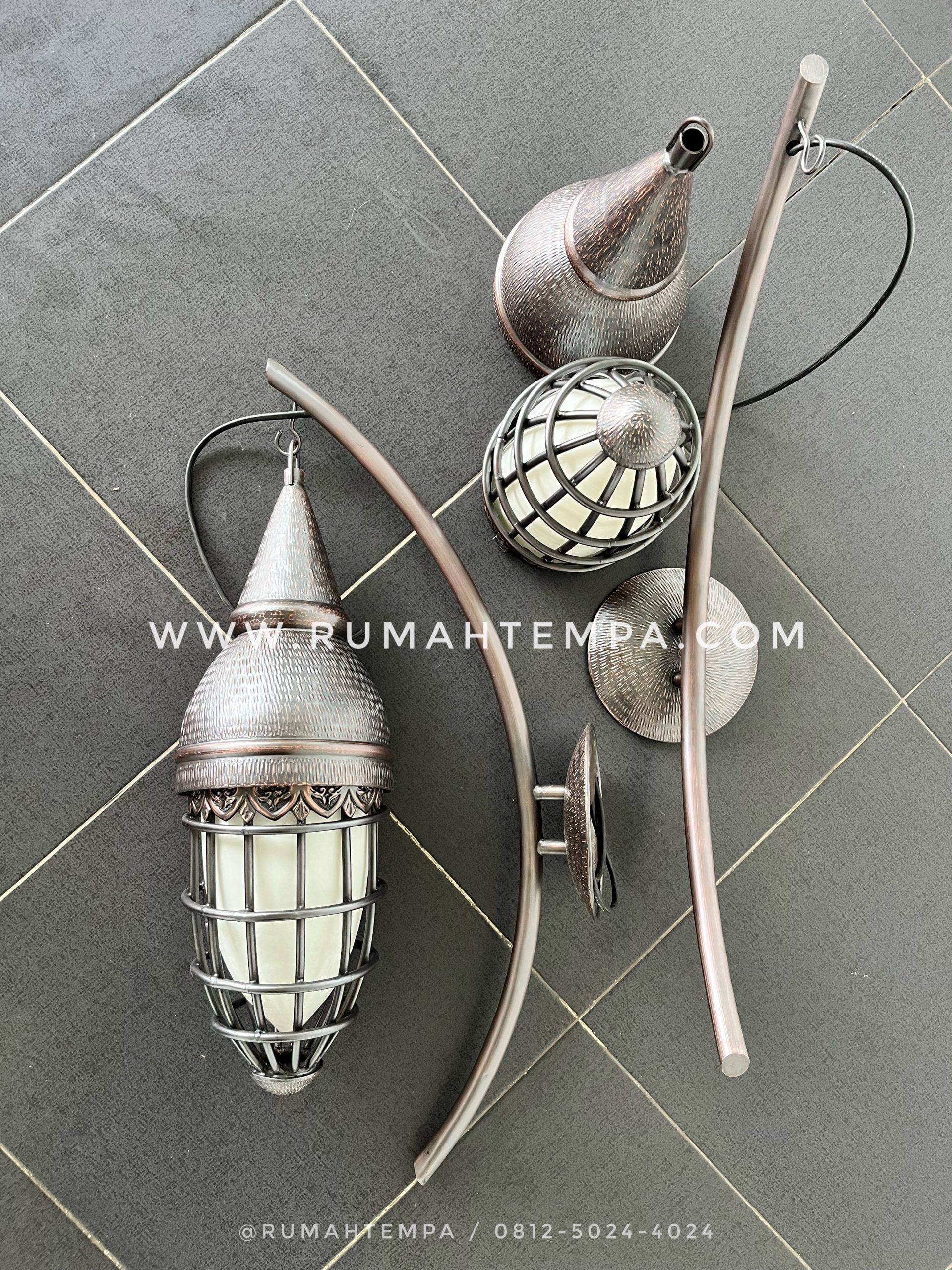 Lampu Dinding Tembaga Custom – Rumah Tempa by Saputra Art