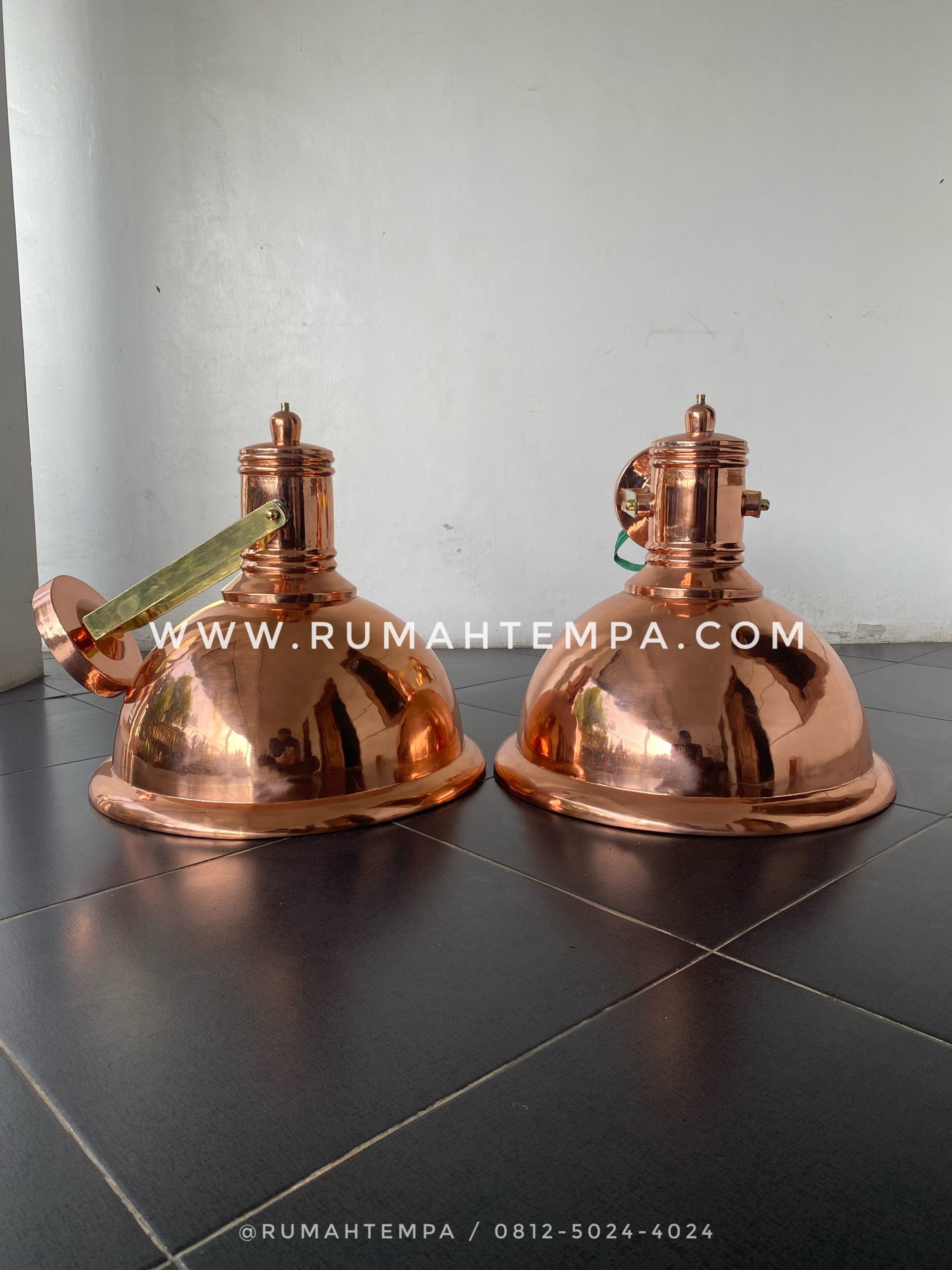 Lampu Dinding Tembaga Minimalis – Rumah Tempa