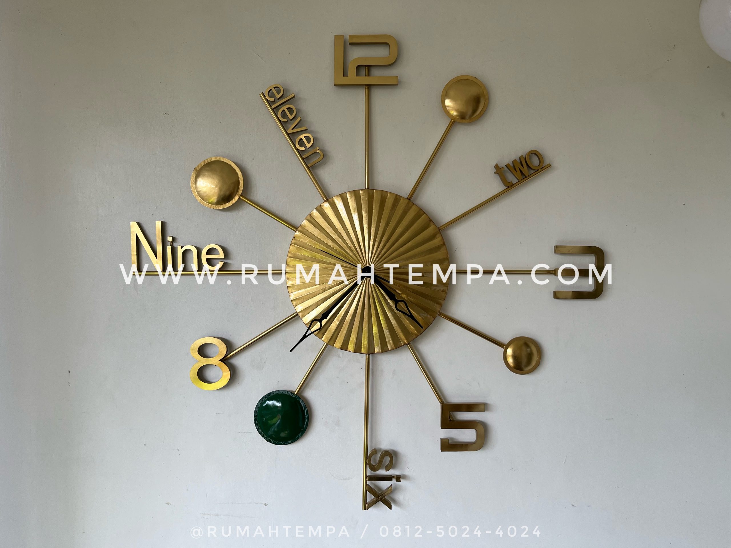 Walldecor Jam Dinding Custom – Rumah Tempa by Saputra Art